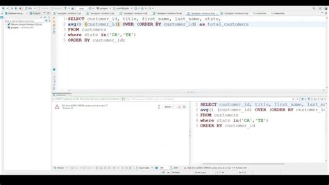 Window Functions In Sql Youtube