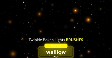 Twinkle Bokeh Christmas Light Photoshop Brushes Brushes Including