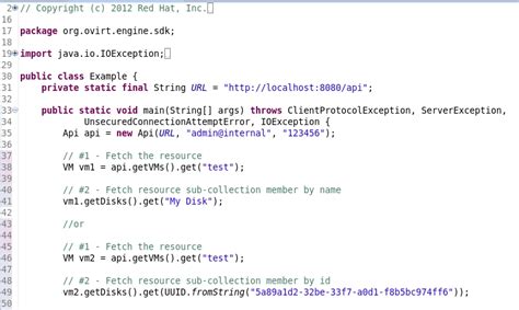 Java Sdk Ovirt