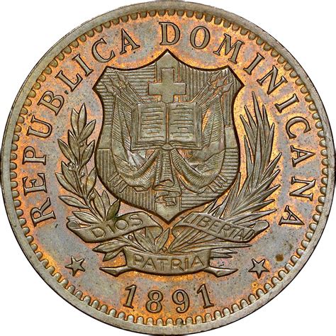 Dominican Republic 10 Centesimos Km 9 Prices And Values Ngc