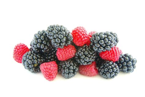 Premium Photo Blackberry And Raspberry