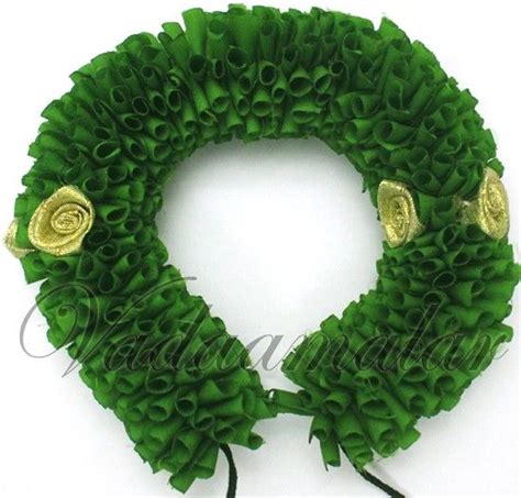 Artificial Green Flower For Hair Braid Band Indian Wedding Dances
