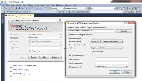 Generating A Sql Server Ce Database Schema From A Sql Server Database