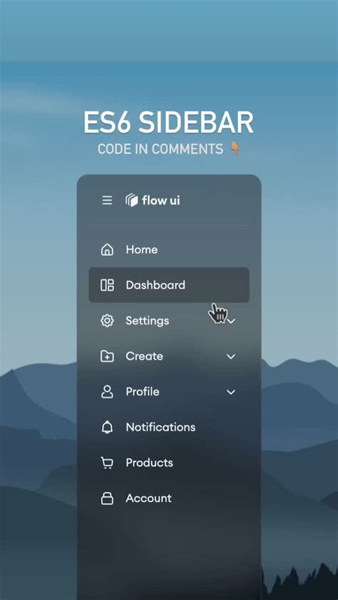 Es6 Sidebar 🔥⁣ ⁣ Get The Code In Top Pinned Comment 🔗⁣ ⁣ Was It Useful