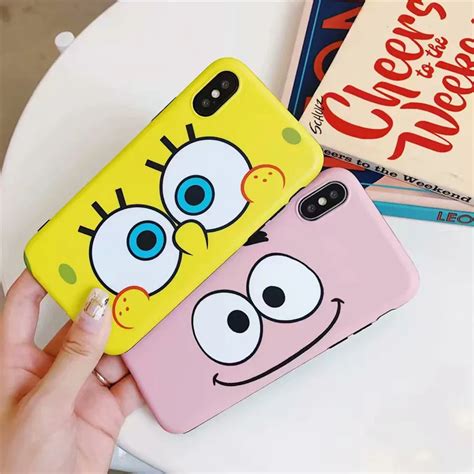 Spongebob Squarepants Sponge Bob Phone Case For Iphone 7 8 6 6s Plus