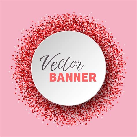 Bannière Ronde Vectorielle Plaque Découpée En Papier Blanc Avec Des