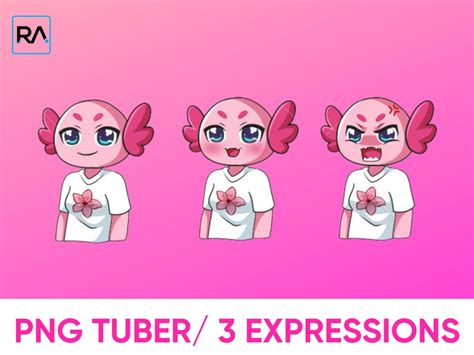 Premade Pink Furry Png Tuber Model 3 Expressions V Tuber Etsy