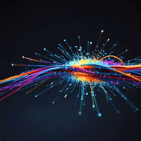 High Speed Fiber Optic Internet Concept Editorial Image Illustration