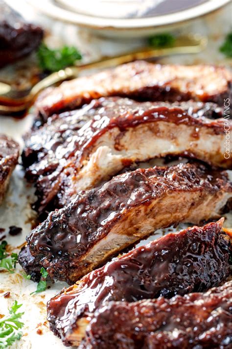 Fall Off The Bone Slow Cooker Barbecue Ribs From Carlsbad Cravings Slow Cooker Or Pressure Cooker