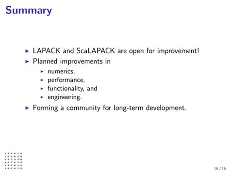 Future Of Lapack And Scalapack Ppt