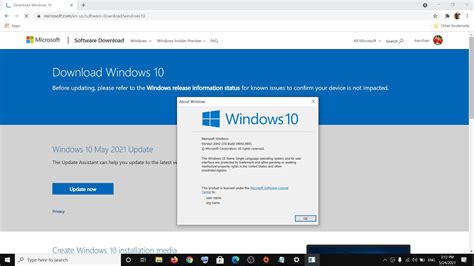 How To Update Windows 10 To Version 21h1 Youtube