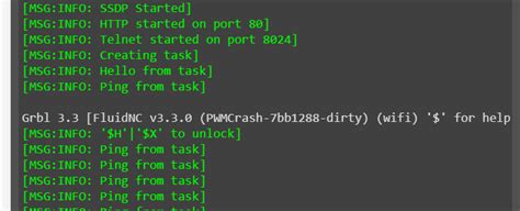 No Grblnotifyfgrblmsgsendf Messages During The Task Xtaskcreatepinnedtocore · Issue 1137