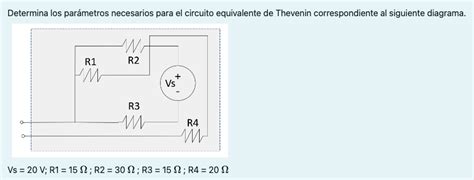 Solved Determine The Parameters Necessary For The Thevenin