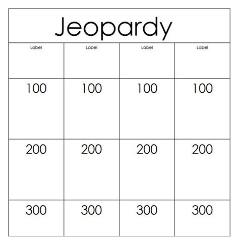 Free 6 Sample Smart Board Jeopardy In Pdf Ppt