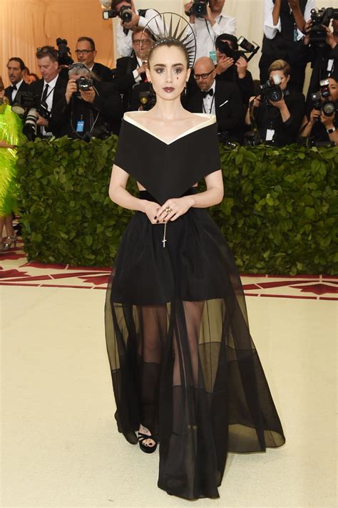 Lily Collins Met Gala 2018 • Celebmafia