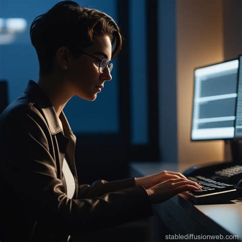 profile picture of a person hidden in shadow typing in a keyboard in