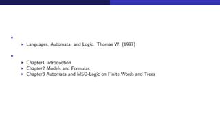Monadic Second Order Logic Ppt
