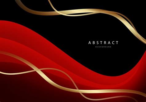 premium vector abstract red modern decorative stylish wave background