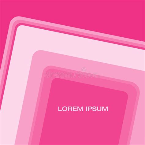 Rounded Rectangle Pink Background Stock Illustration Illustration Of