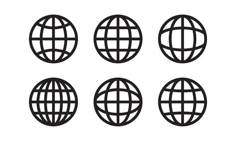 Premium Vector World Globe Pictogram