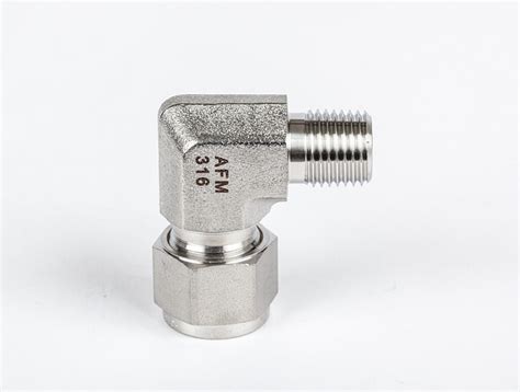 10mm OD X 1 4 NPT Male Stud Elbow Stainless Steel 316 Product