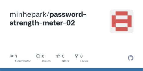 Github Minheparkpassword Strength Meter 02