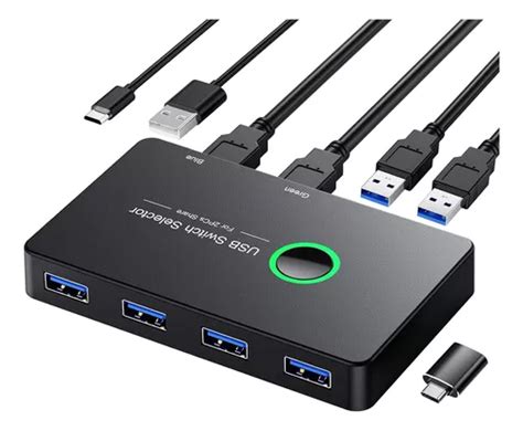Switch Usb 30 El Conmutador Usb 2 Computadoras Comparten 4 Envío Gratis