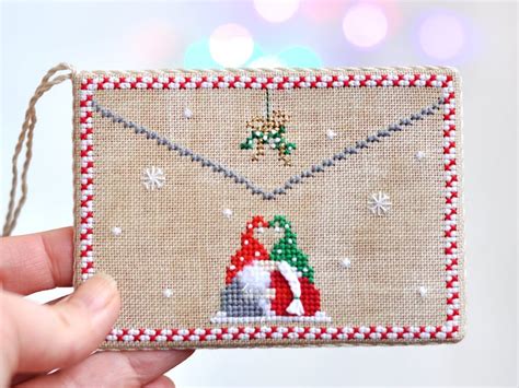 Christmas Gnome Cross Stitch Gnome Cross Stitch Pattern Etsy