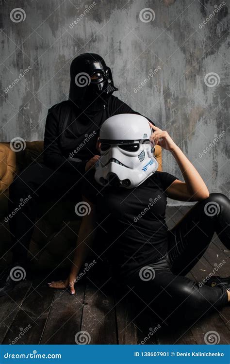 Russia Nizhni Novgorod February 4 2019 Man In A Darth Vader