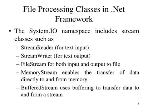 Csci 3327 Visual Basic Chapter 11 Files And Streams Ppt Download
