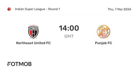 Northeast United Fc Vs Punjab Fc Live Score Predicted Lineups And