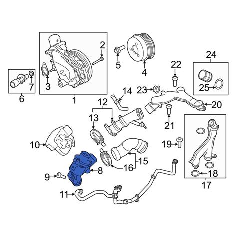 Land Rover Oe Lr117568 Engine Coolant Thermostat Kit