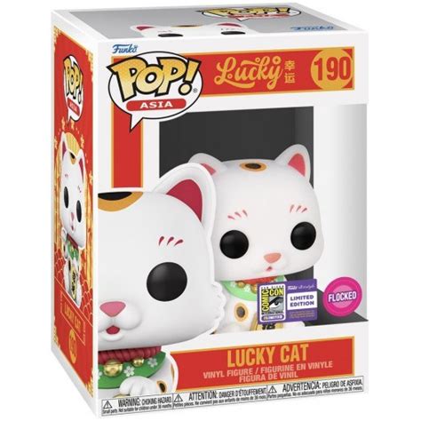 Funko Pop Lucky Cat Flocked Lucky Cat 190