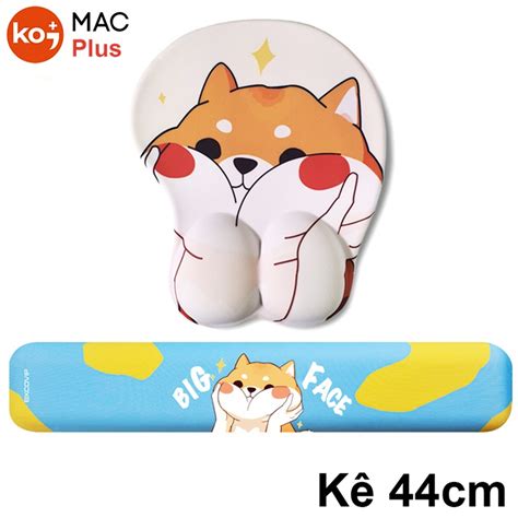 Lót Chuột Có Đệm Kê Cổ Tay Silicon Dành Cho Máy Tính Chống Bụi Mút