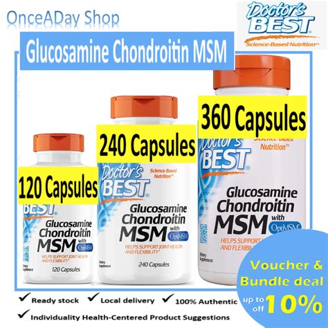Doctors Best Glucosamine Chondroitin Msm With Optimsm 360 240 120