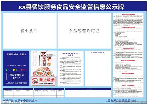 餐饮服务食品安全监督牌设计图广告设计广告设计设计图库昵图网
