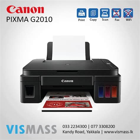 Canon Pixma G2010 Printer Print Scan Copy With Original Ink