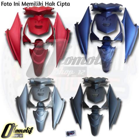 Merah Hitam 0cover Body Full Smooth Honda Beat Carb Red Doff Black