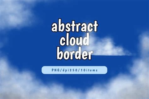 Abstract Cloud Border Element Graphic By Tsurayya Desain · Creative Fabrica