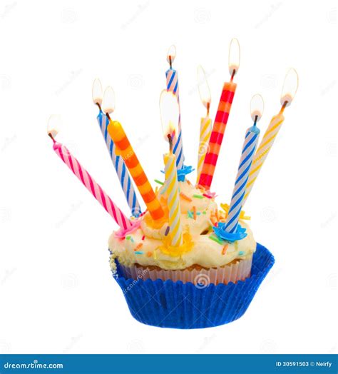 Bolo De Aniversário Velas Fotos de Stock Imagem