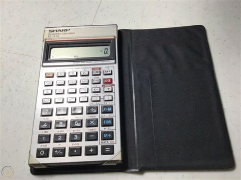 Vintage Sharp Scientific Calculator El 512 W Case And New Batteries
