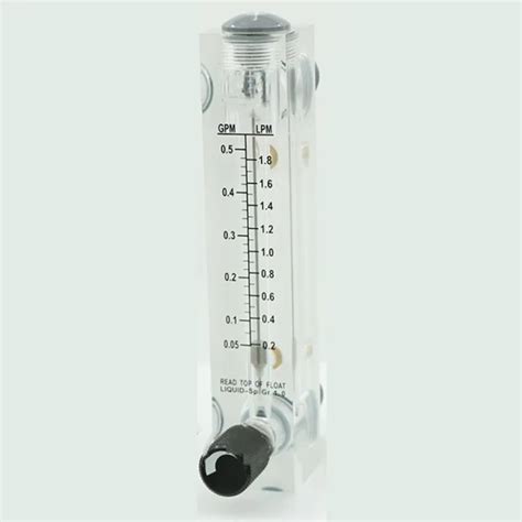 LPM Quot BSPT Male Thread PMMA Panel Type Liquid Float Flowmeter Water Flow Meter