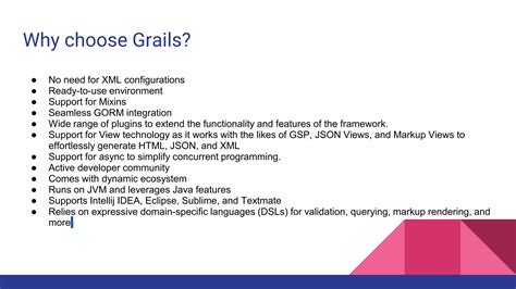 One Stop Solution For Grails Web App Development Ppt