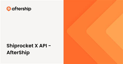 Shiprocket X Api Aftership