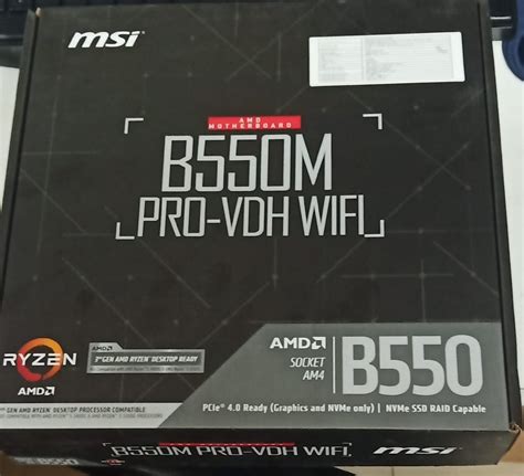 For Desktop MSI B550M PRO-VDH WIFI MOTHERBOARD at ₹ 11440/piece in Pune ...