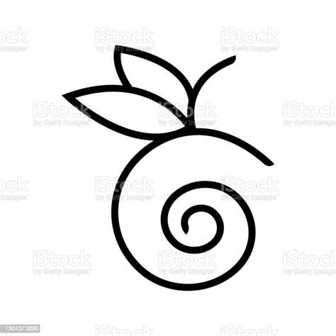 나선형의 형태로 사과의 추상적 인 이미지가있는 벡터 로고 간호사에 대한 스톡 벡터 아트 및 기타 이미지 간호사 건강관리와 의술 녹색 Istock