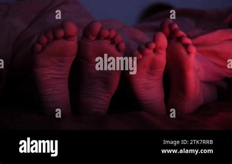 Two Pairs Of Female Feet In Bed Foot Fetish Lgbt Relations Two Women