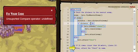 Unsupported Compare Operator