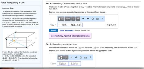 Solved To Determine Cartesian Force Components From Magni Chegg