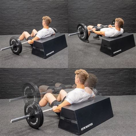 Gym Master Multi Functional Soft Padded Hip Thrust Glute Raise Bench